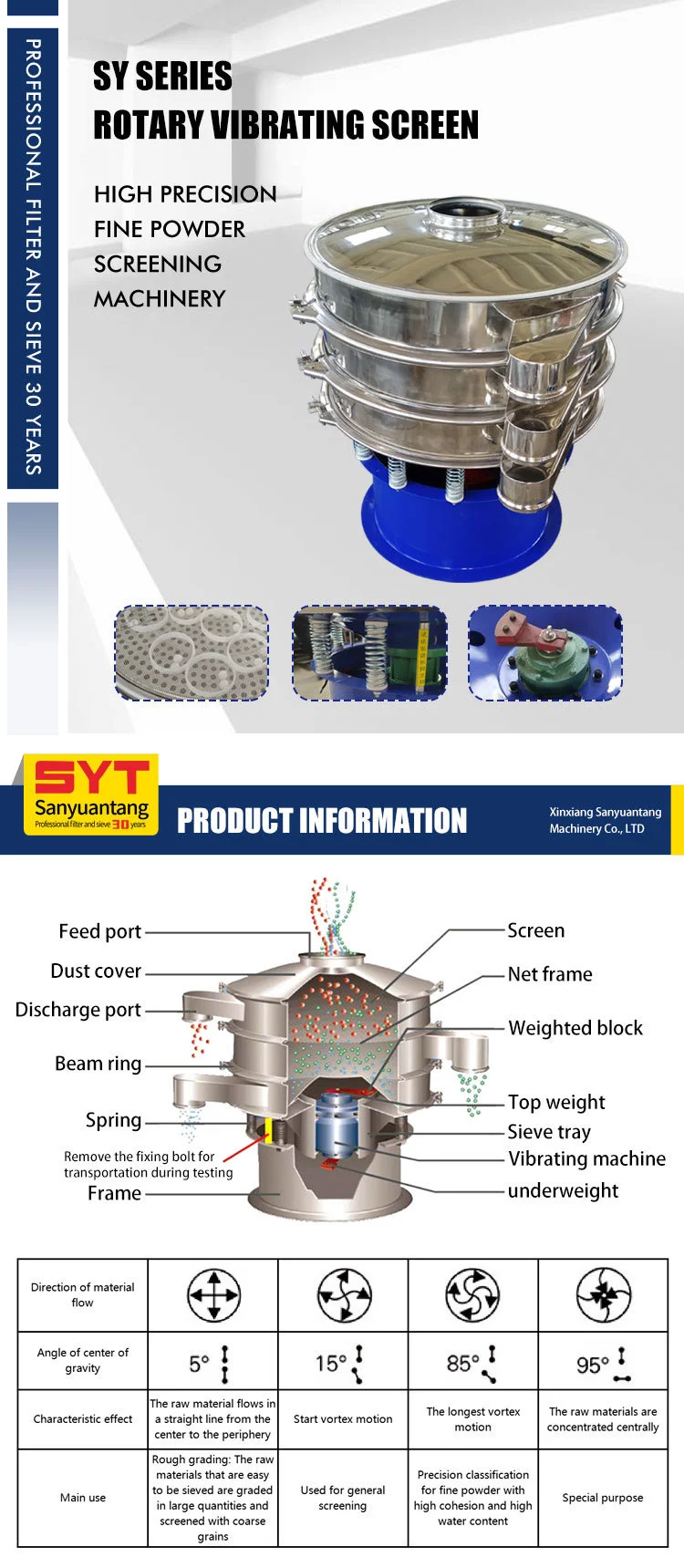 Customized Circular Vibration Sieving Machine For Soybean Slurry - Buy ...
