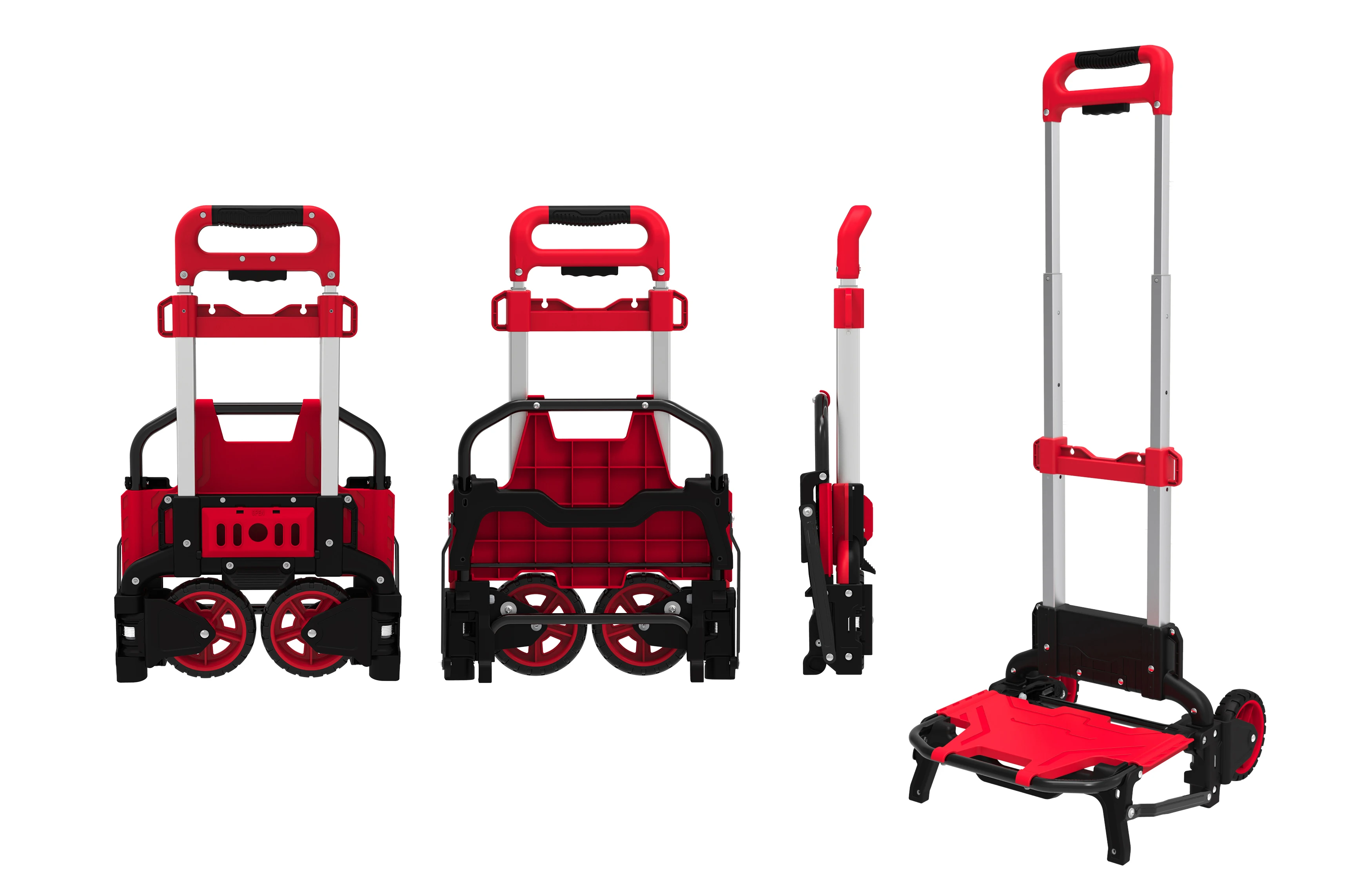 Shunhe Aluminum Steel 60kgs Stackable Luggage Cargo Folding Hand Cart ...