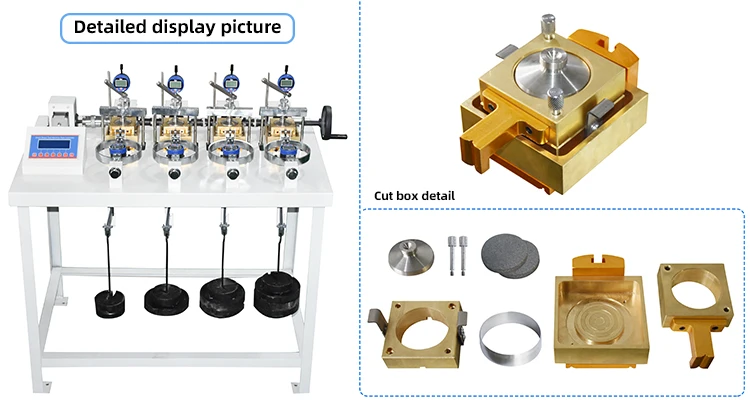Digital Display Soil Quadruple Direct Shear Test Machine