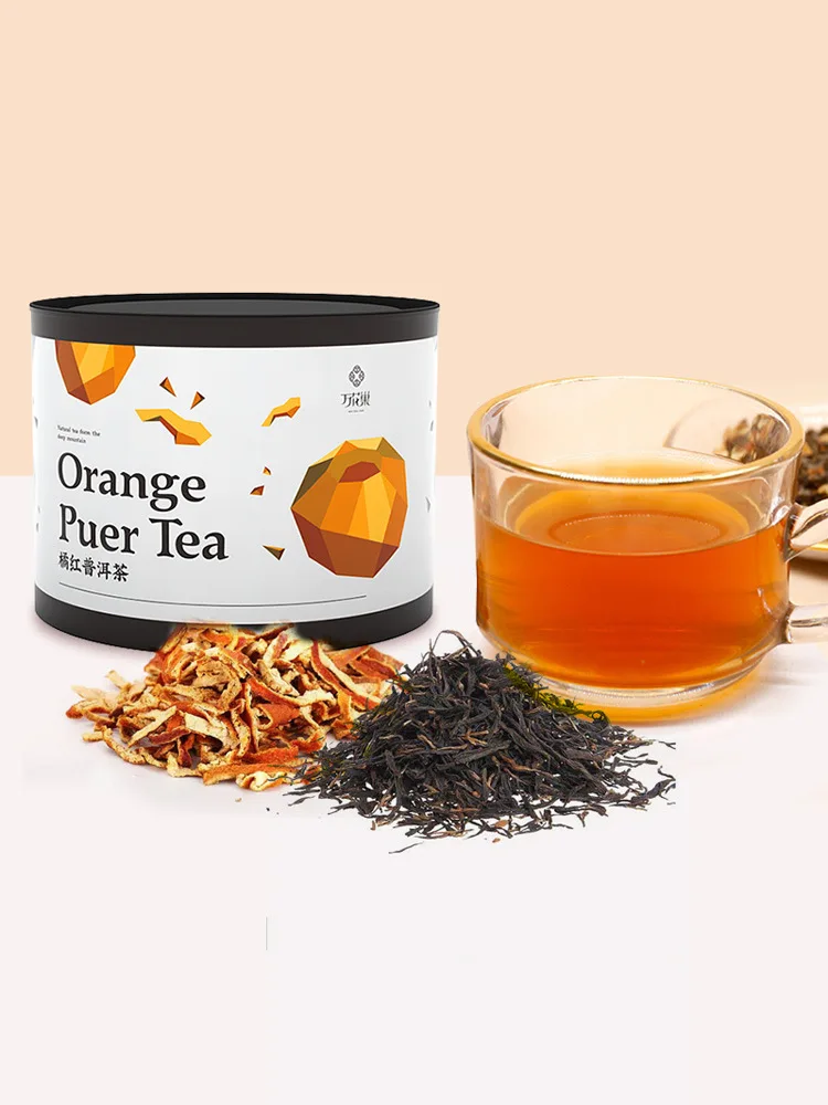 2024 Hot Sale Iced Tea Bag Flavored Orange Pu'er Tea 80g/tin Worm ...
