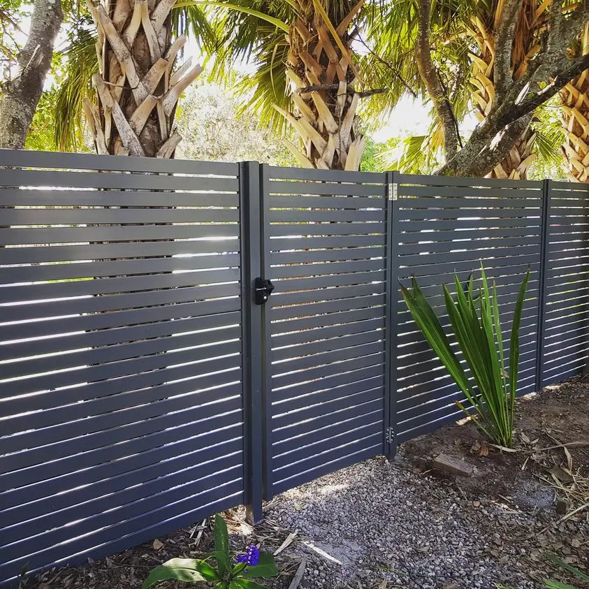 High Quality Powder Coated Fencing Aluminum Slat Fence Fencing Trellis ...