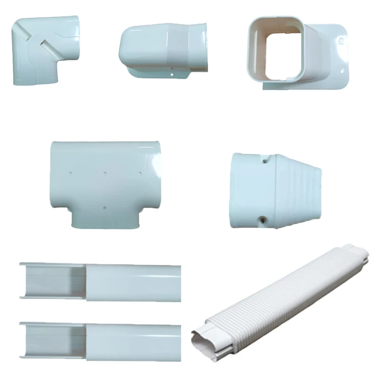 100*65 PVC decoration line set air conditioning duct groove for ...