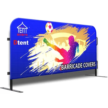 Custom Advertising Portable Heavy Duty Double Sided Barrier Cover ...