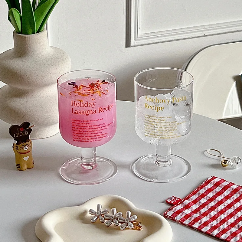 Lelyi Korean Instagram Style Tall Cup Summer Fruit Drink Cup English ...