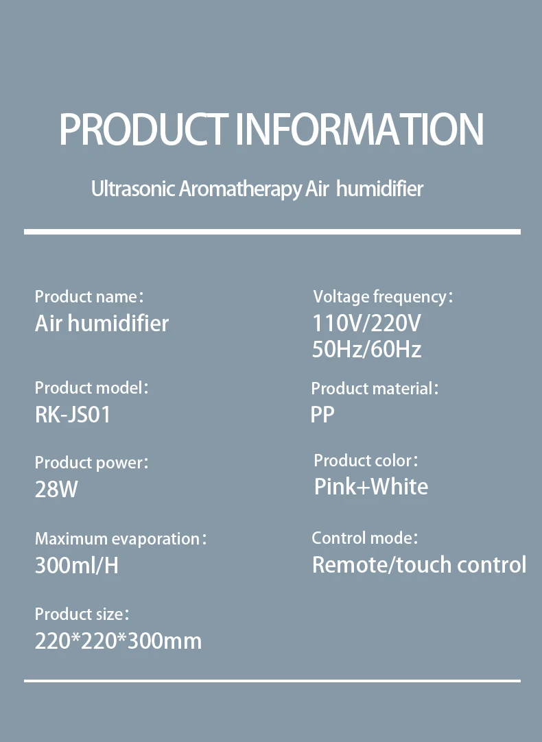 Everich Hydro 300ml Usb Air Humidifiers Electric Aroma Air Diffuser ...