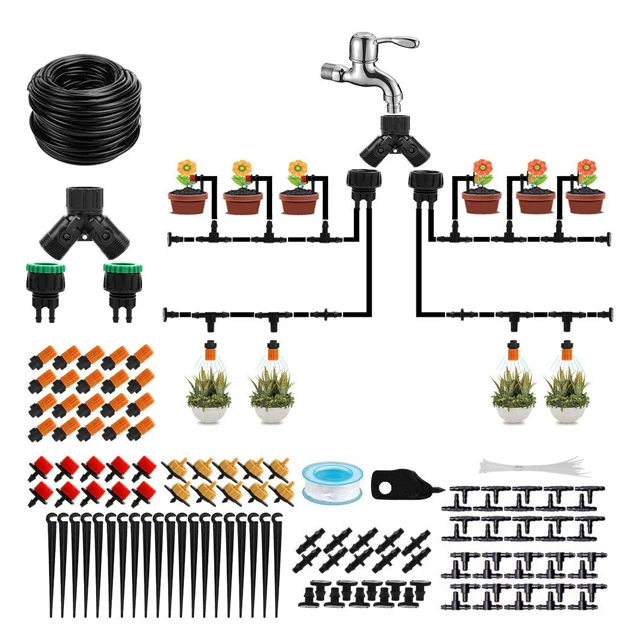 Drip Irrigation System - Adjustable Drippers for Eco-Friendly Agriculture