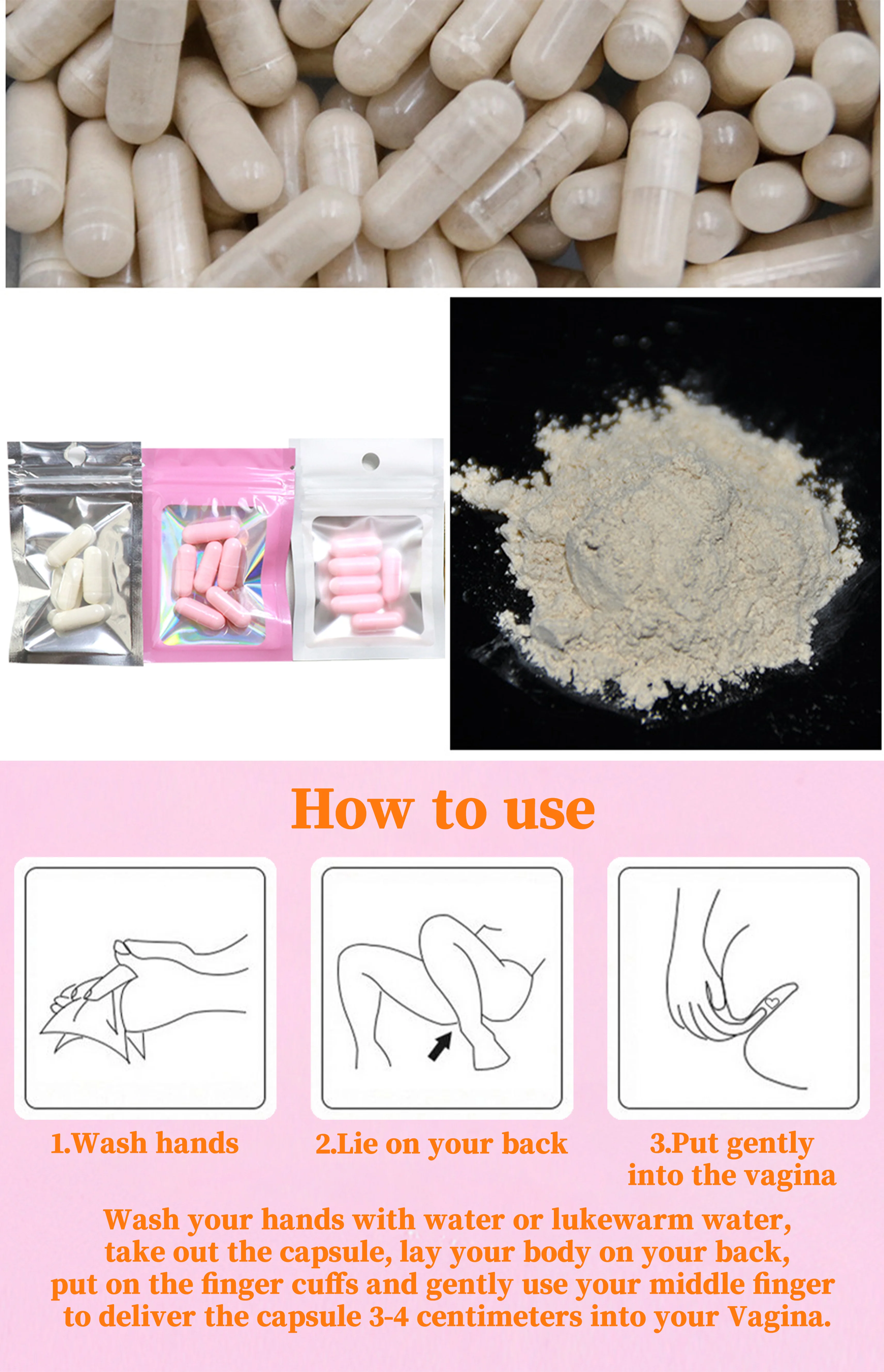 Private Label Women Probiotics Powder Capsules Feminine Yoni Pops For ...