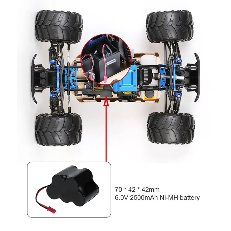 Warrior MXT-5 1:5 Off-Road Gasoline Powered RC Monster Truck 32CC, 4WD ...