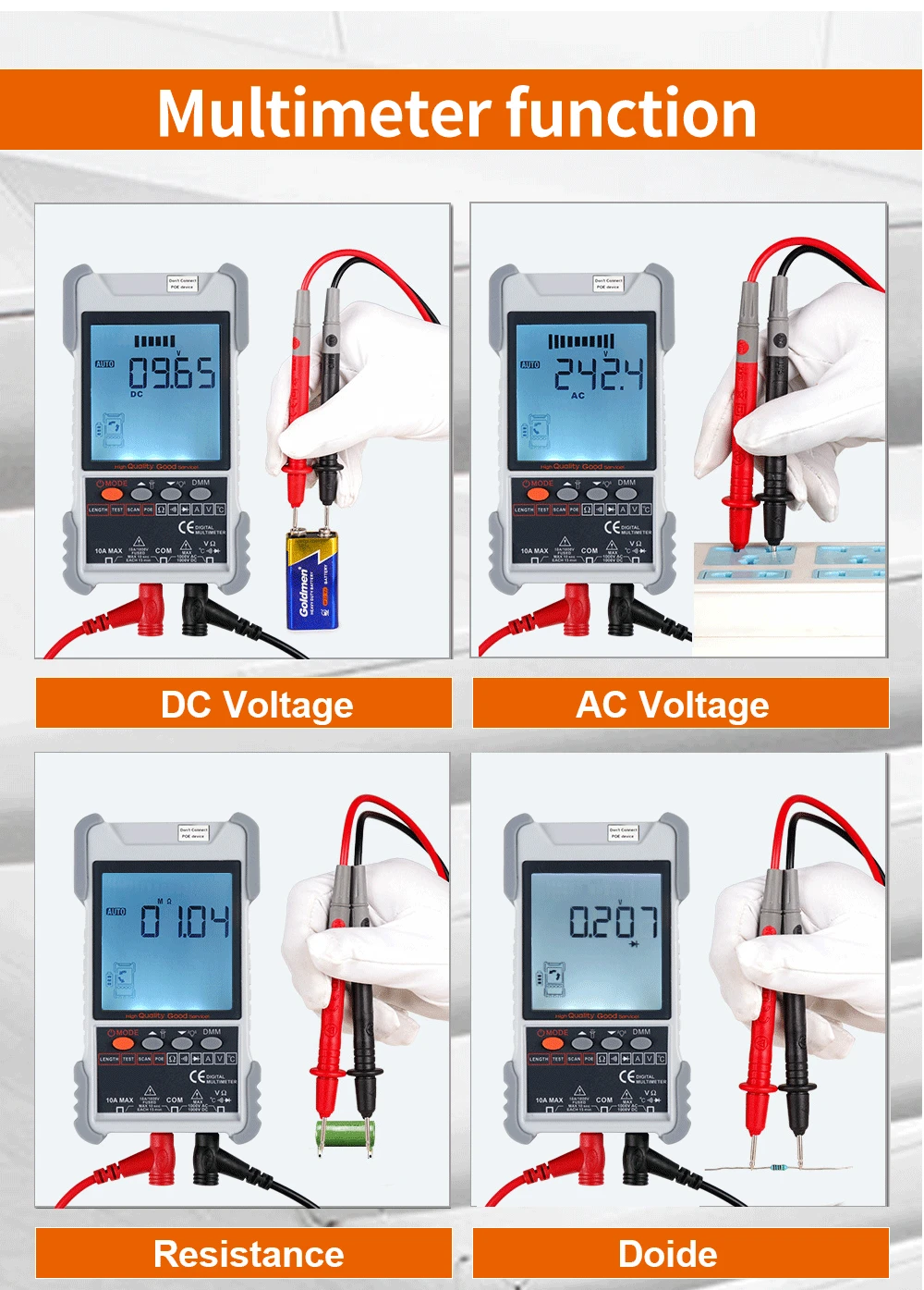Digital Multimeter ET616 Network Line 2 in 1 Multi Tester Wire Tracker ...