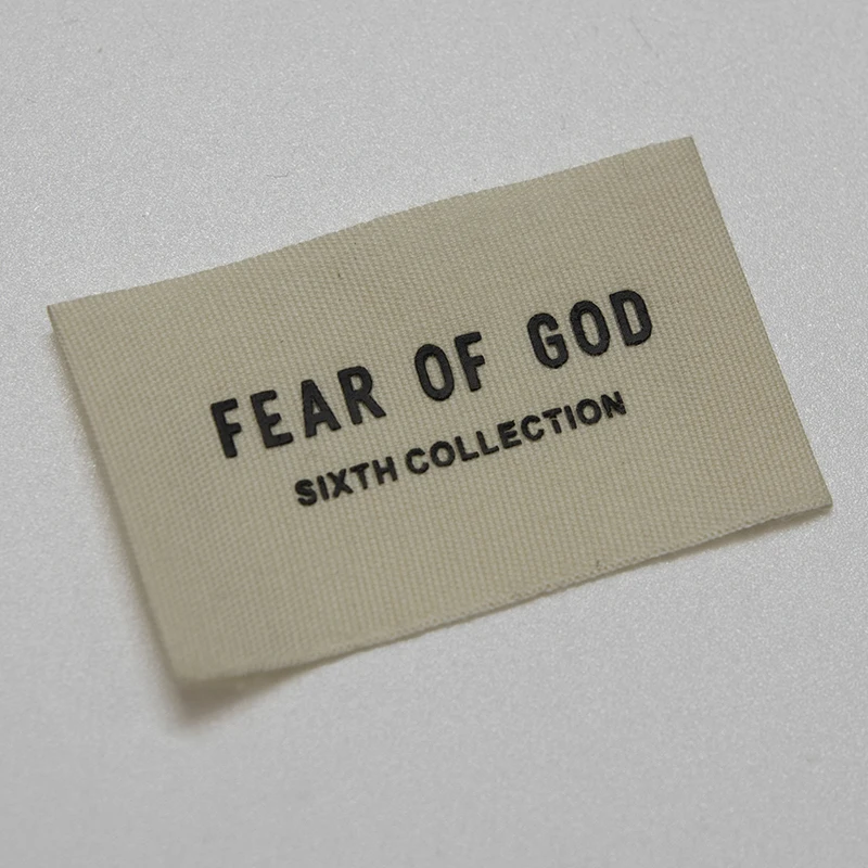 Custom 3D Silicone Print Cotton Labels for Garments