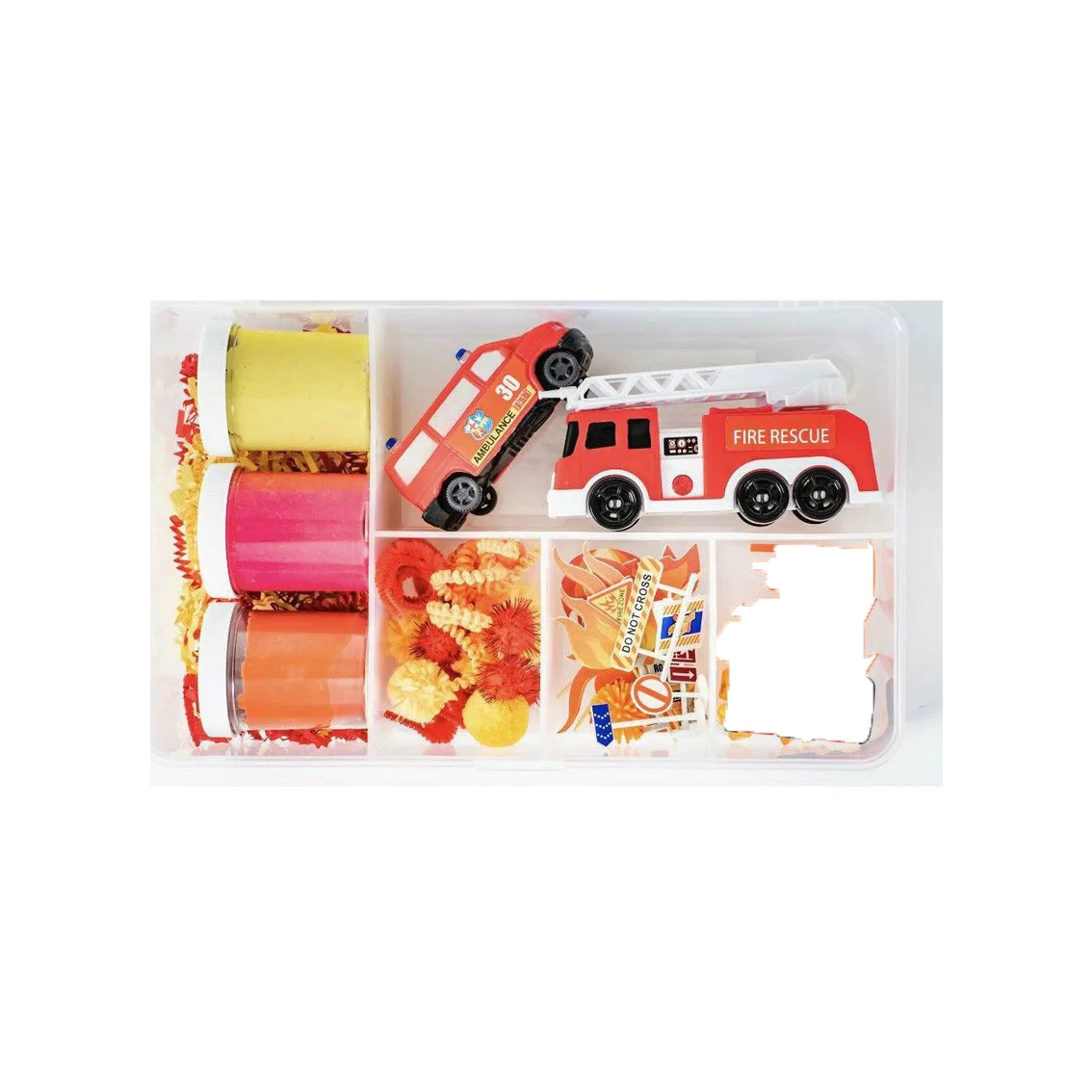 Perfect Kraft Pretend Play Air Dry Clay Firefighter Sensory Kit DIY ...