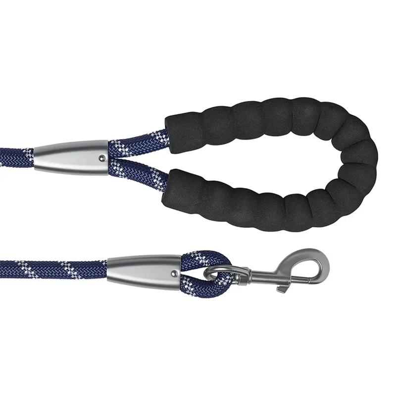 High Quality Reflective Round Rope Leash With Zinc Alloy Sleeve Soft ...