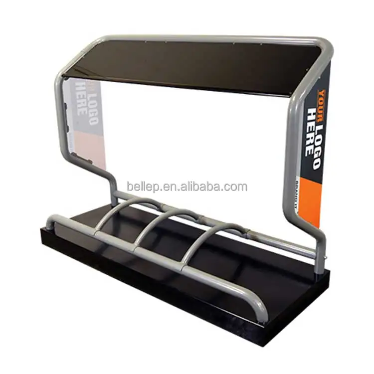 Car Showroom Adjustable Truck Wheels Storage Stand Metal 4 Car Tire ...