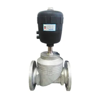 Stainless Steel Pneumatic T-type Flange Angle Seat Screw Thread Three ...