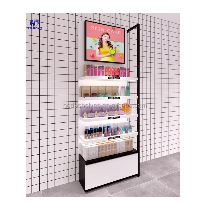 Customizable Cosmetic Display Shelves for Beauty Products