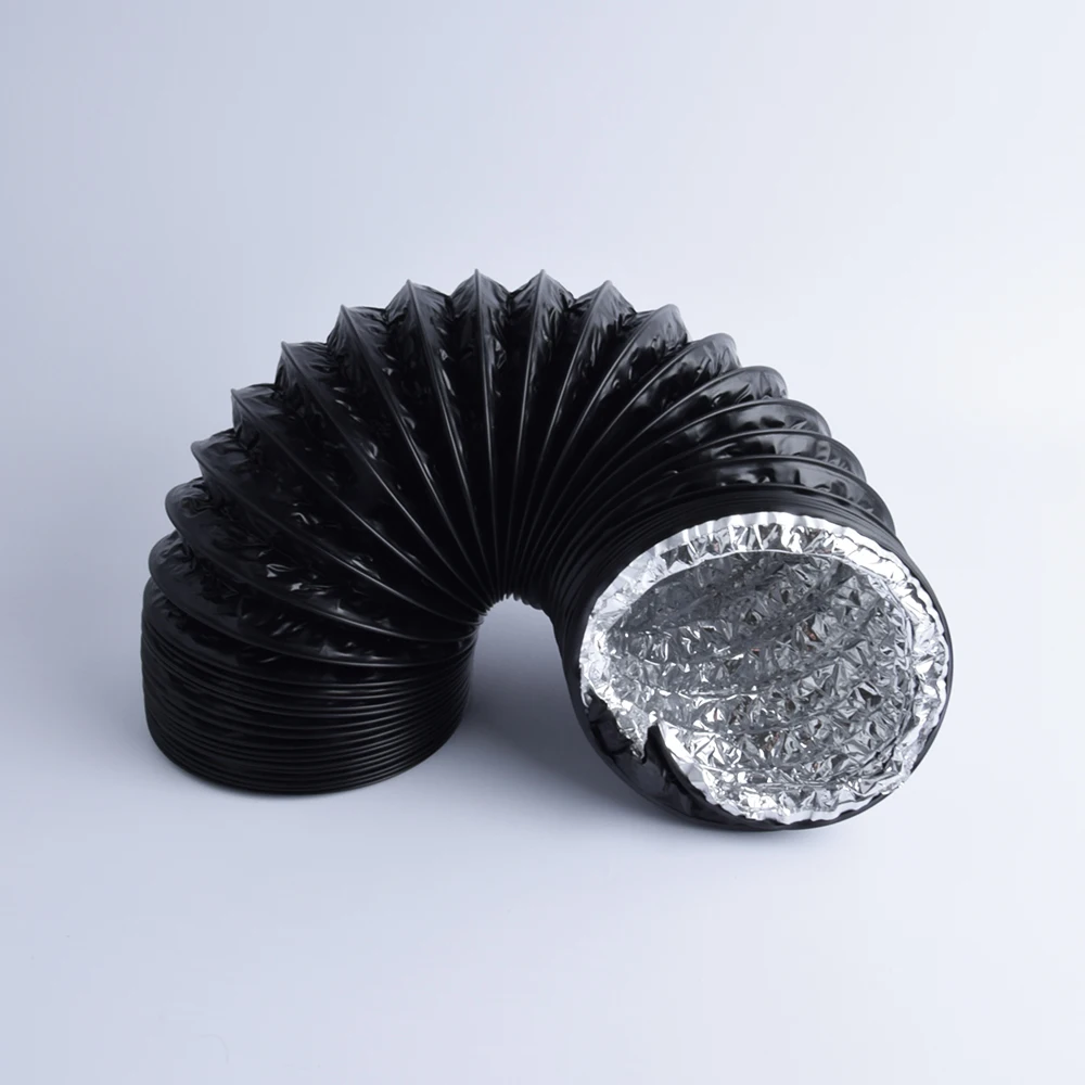 Aluminium &PVC Combined Flexible Duct Ventilation for Heating Cooling ...