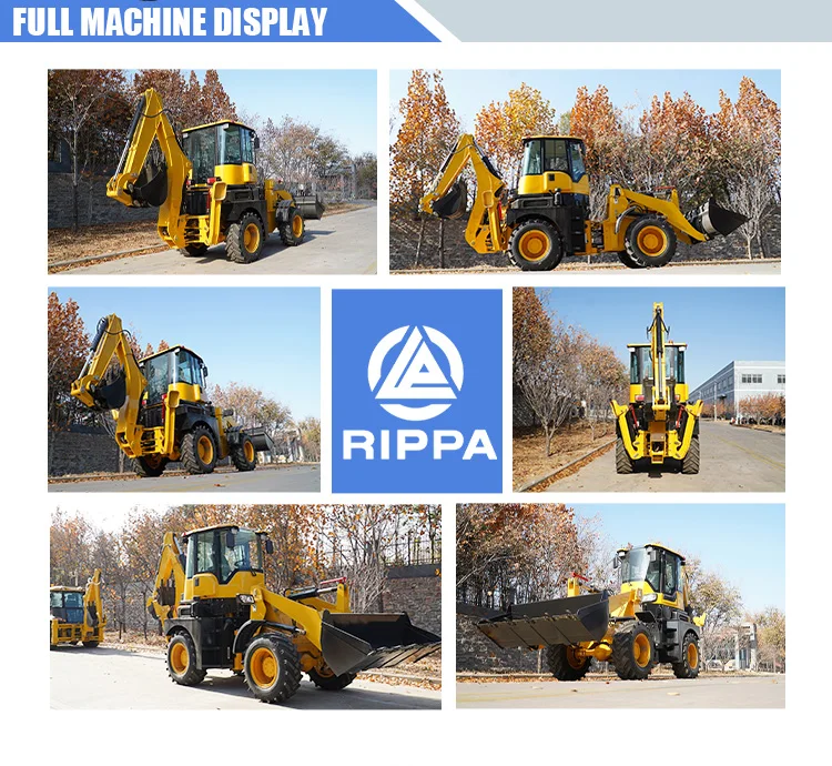 RIPPA Retroexcavadora Chinese Backhoe Loader Efficiency