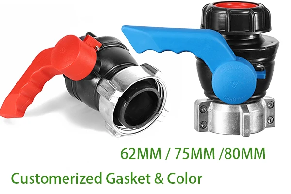 Industrial Plastic Safety Lock IBC Tank Valve DN40-DN80