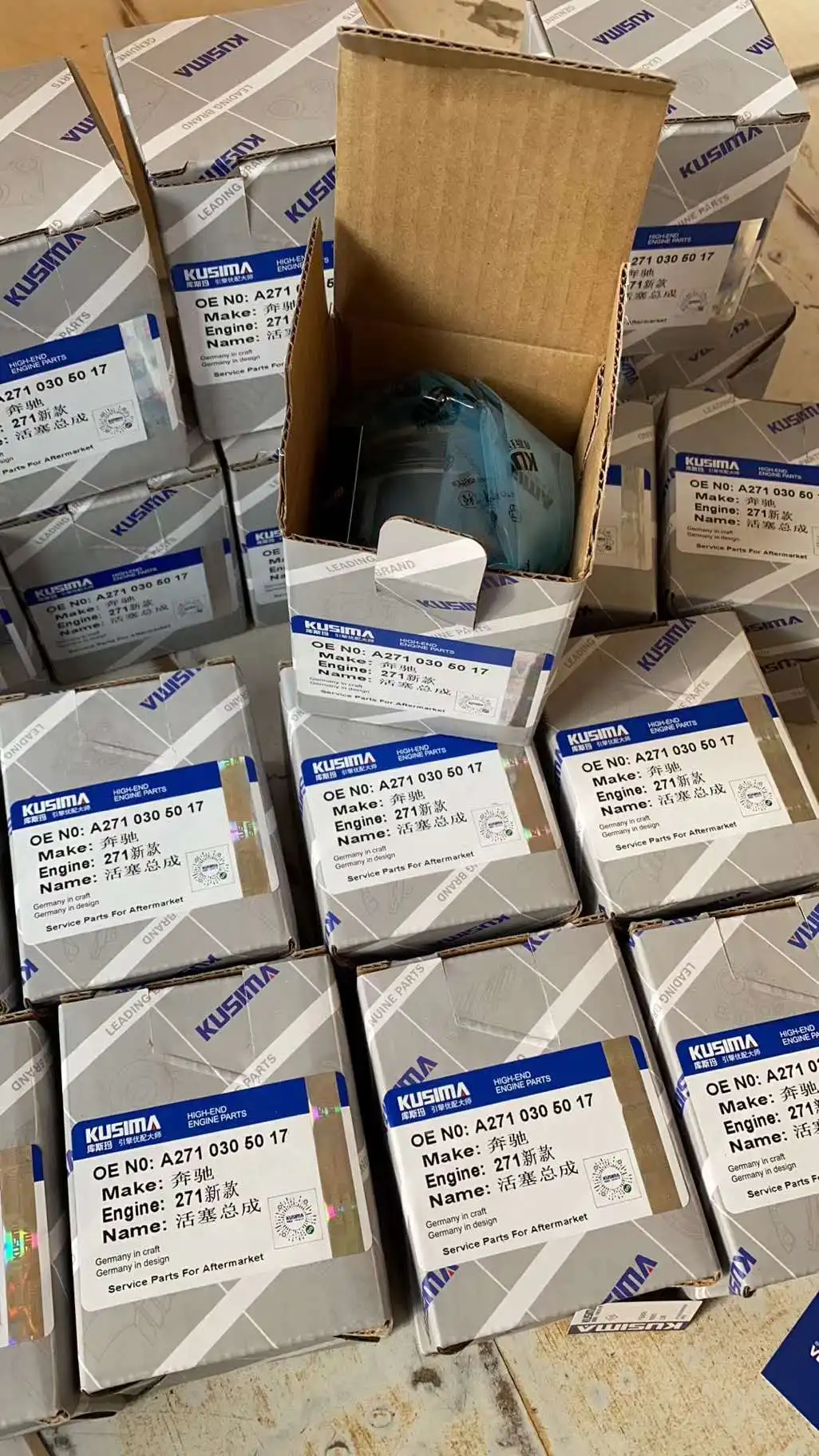 Manufacturer Stock 92.9mm Piston And Ring Set For Mercedes Benz M272 3 ...