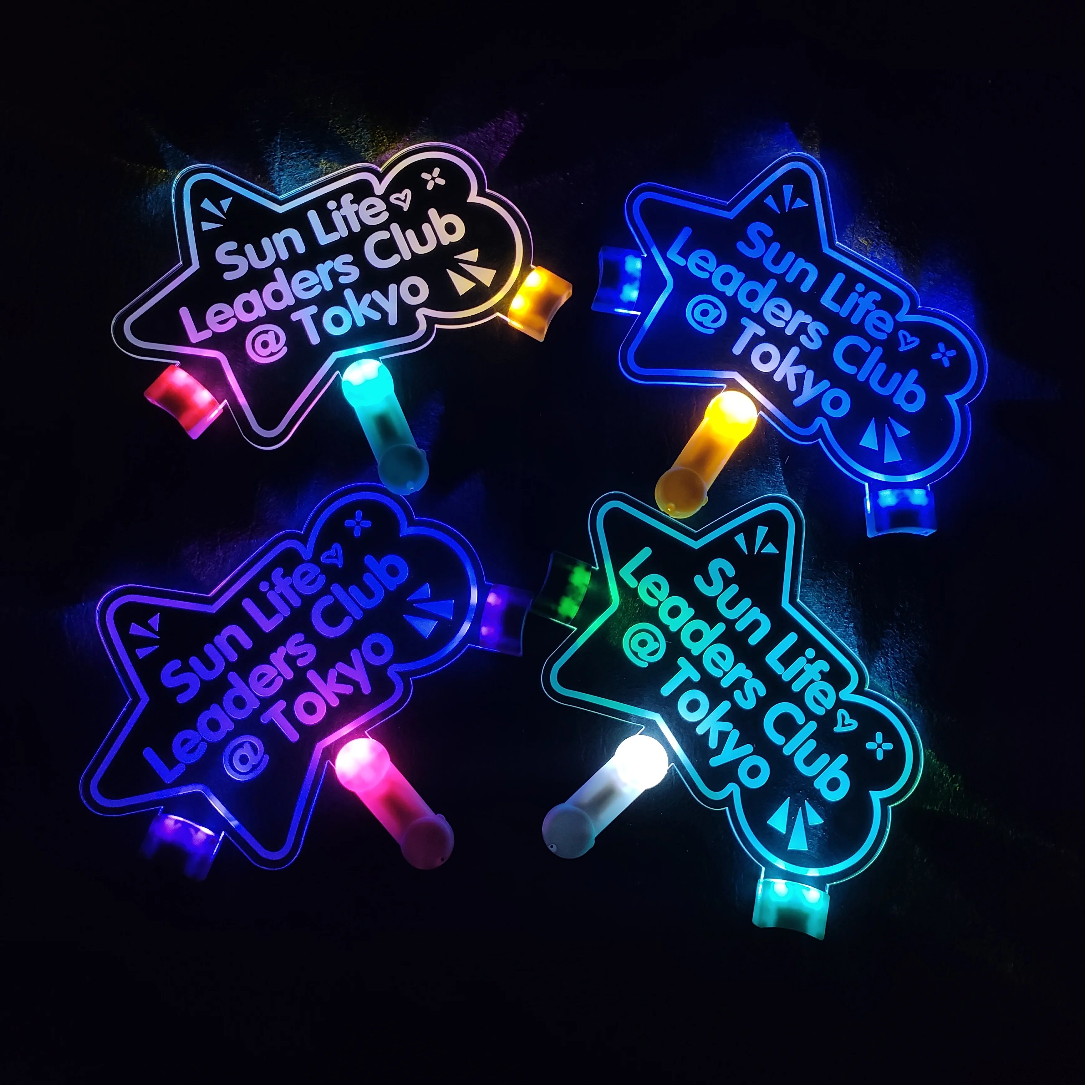 High Quality LED Light Stick with Board Sign Custom LOGO Shape Kpop Rgb ...