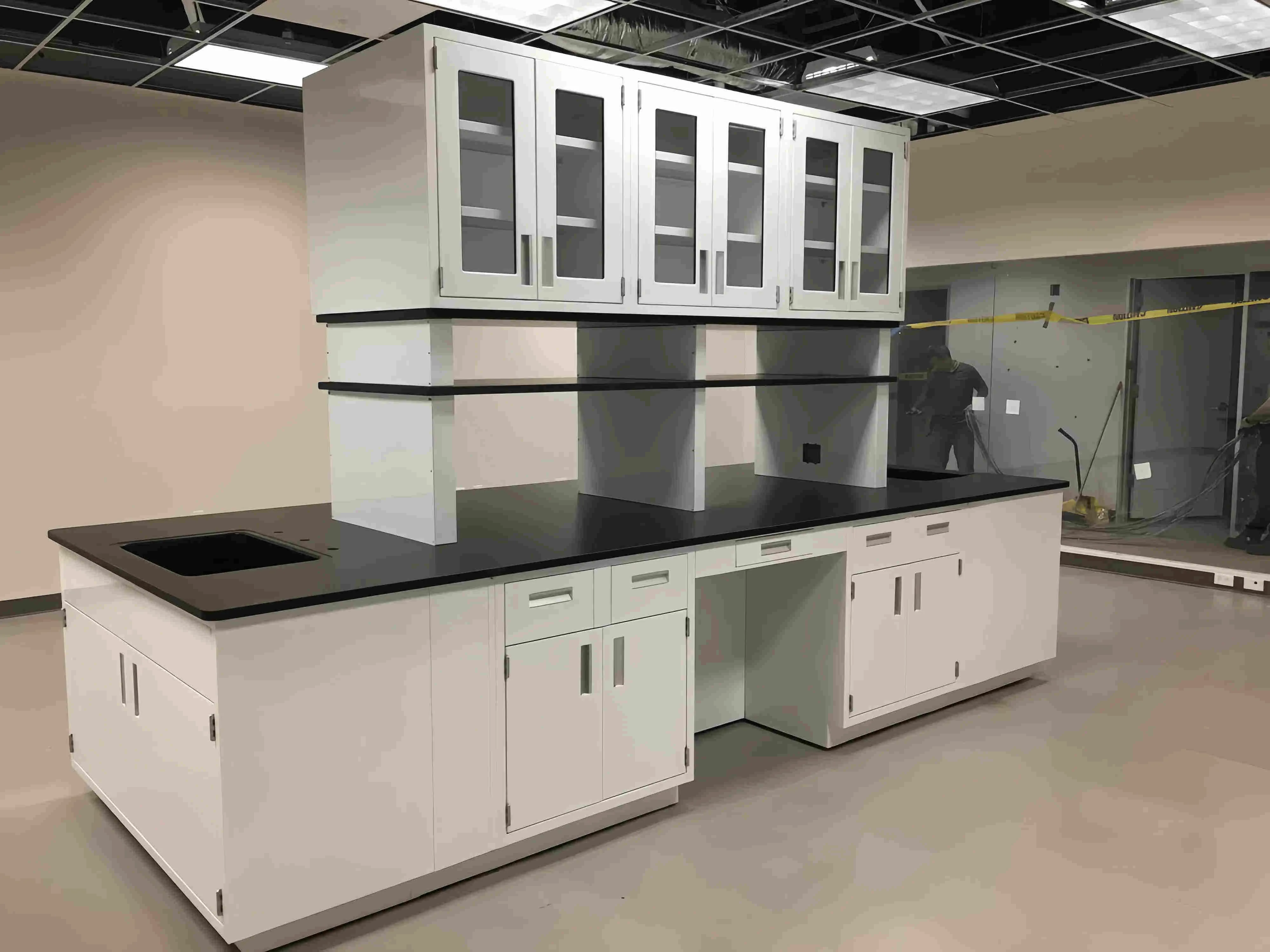 OEM Medical Chemical Biology Wood Steel Island Wall Lab Bench ...