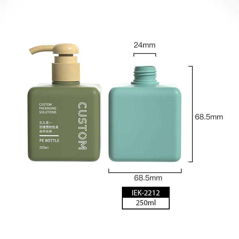 Wholesale 250 Ml Luxury Empty Shampoo Bottles with Pump
