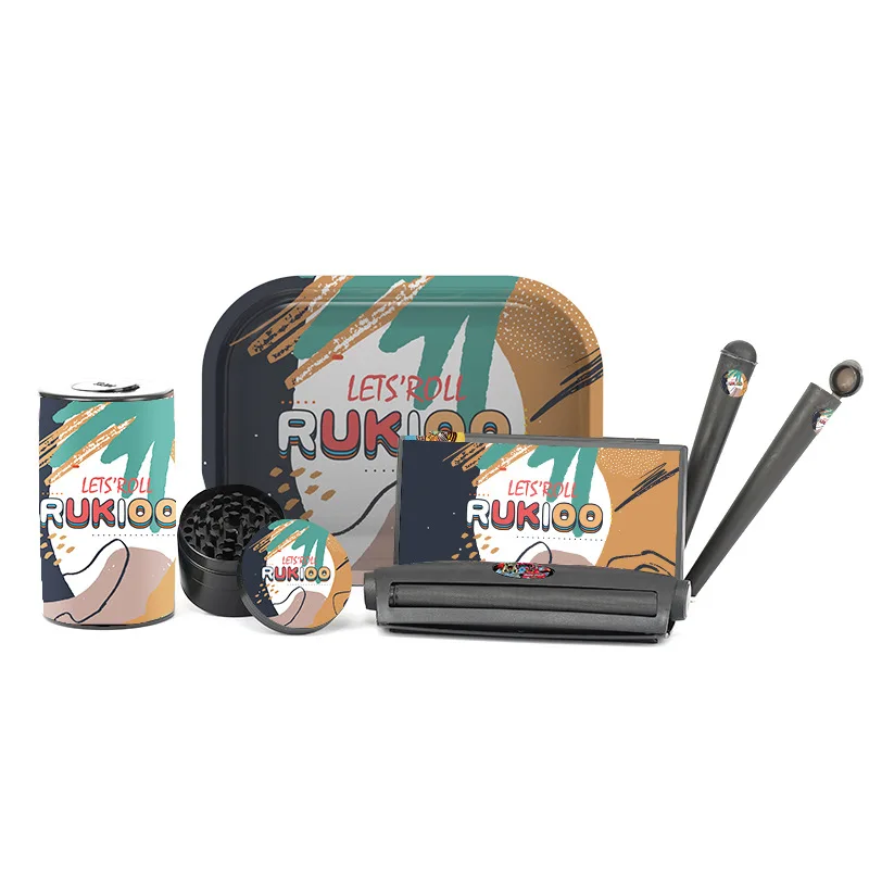 Rolling Trays Set Box Metal Grinder And Rolling Tray Smoking Kit - Buy ...