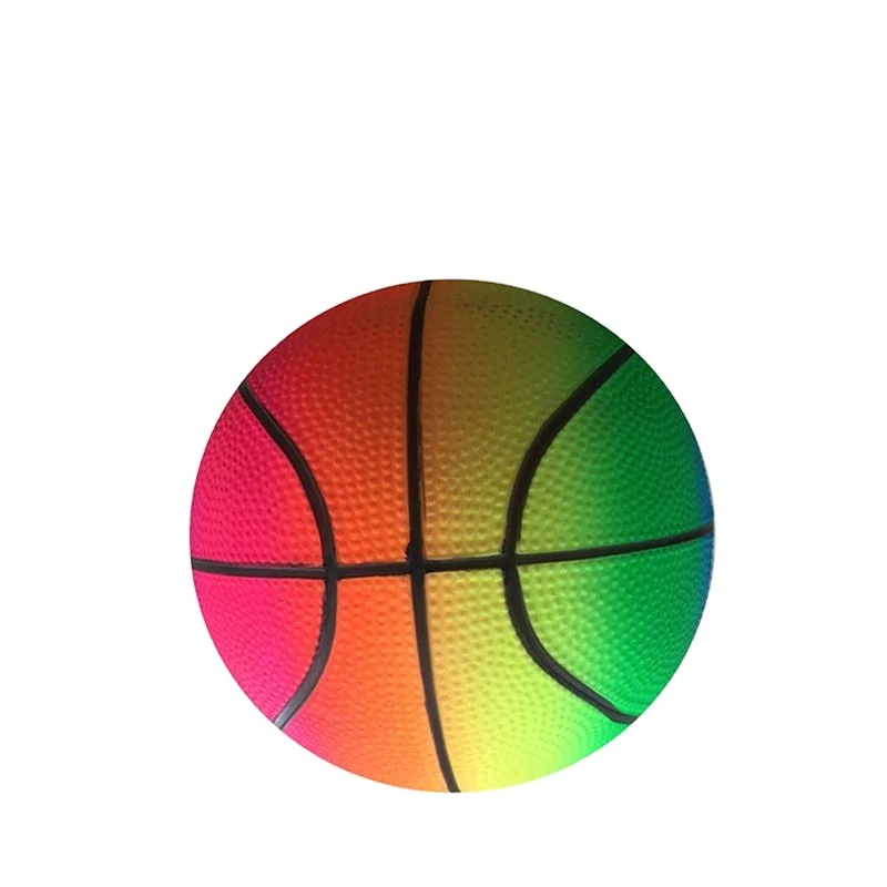 Wholesale 8.5 Inch Rainbow Basketball Sports Ball - Great for Kids