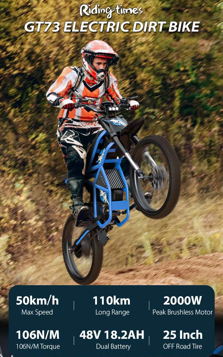 GT73 Ebike OEM 25 Inch off-Road Tire - 2000W All Terrain