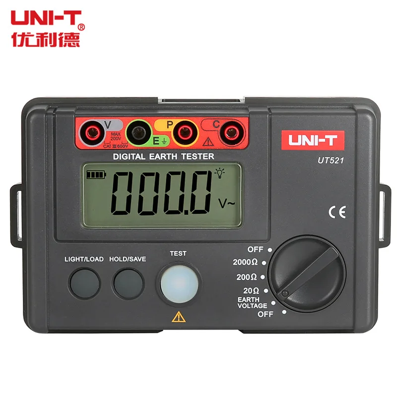 UNI-T UT521 UT522 Digital Grounding Resistance Tester, Loop High ...