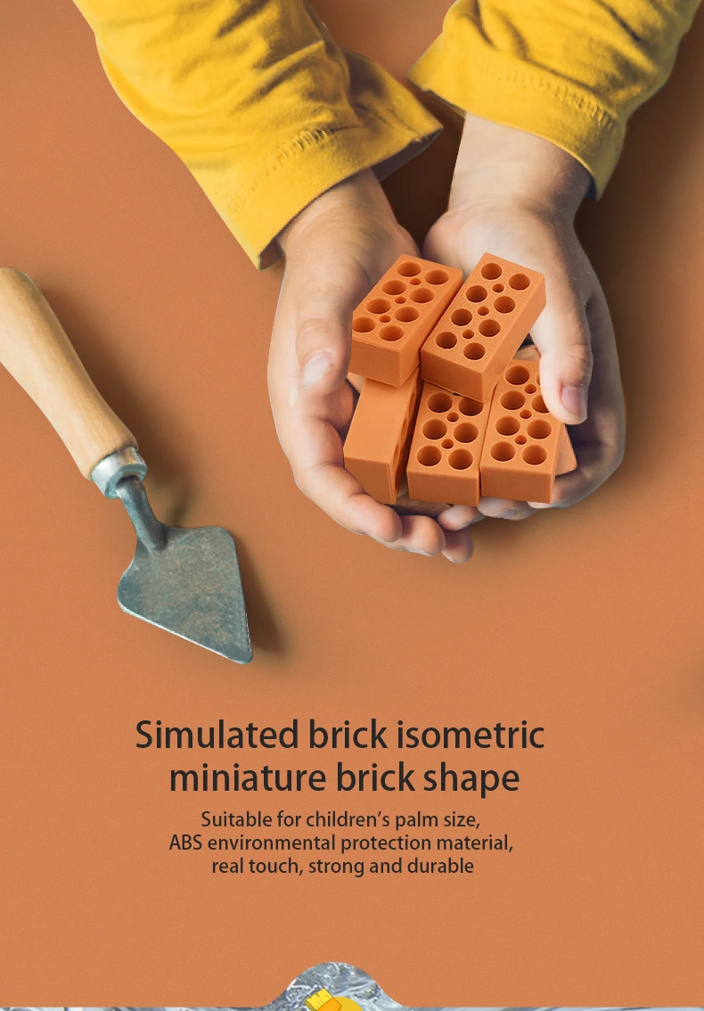 Cement Bricks Construction Engineering Set - 334 PCS Mini Architecture ...