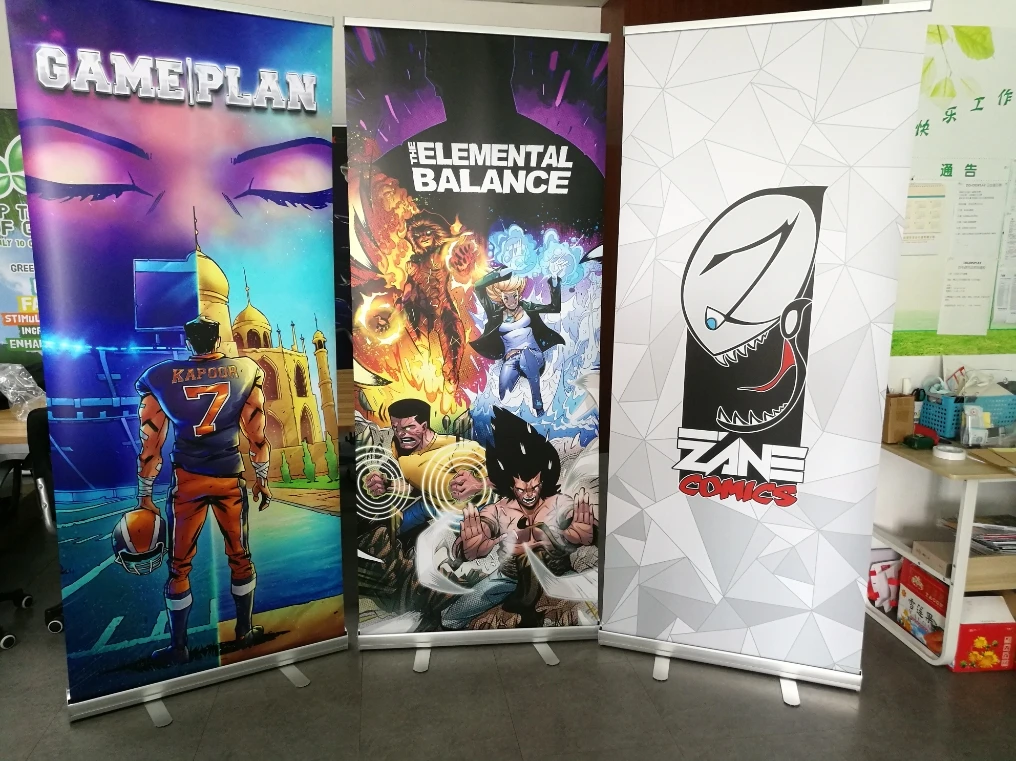 Easy Up And Folding Roll Up Horizontal Banner Stand Cheap Standard Size ...