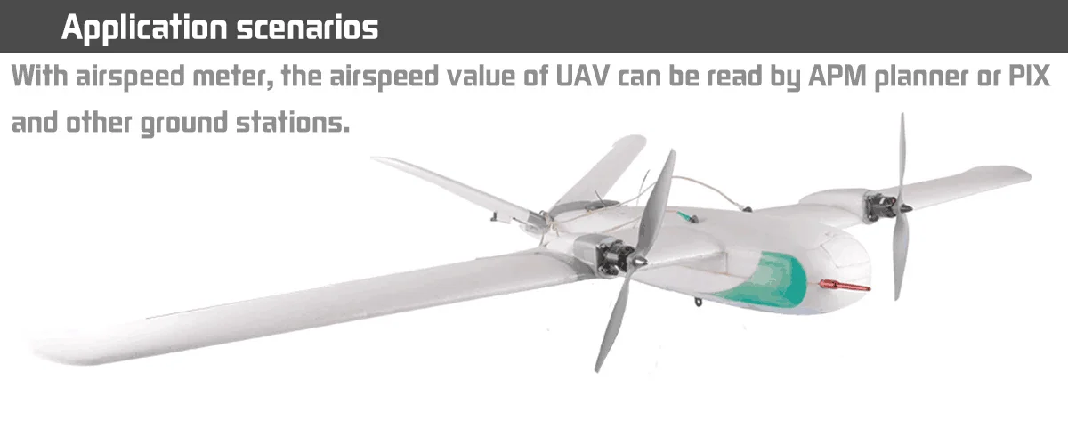 Mayatech Mt90 Static Dynamic Double Pressure Pitot Fixed Wing Aerial ...