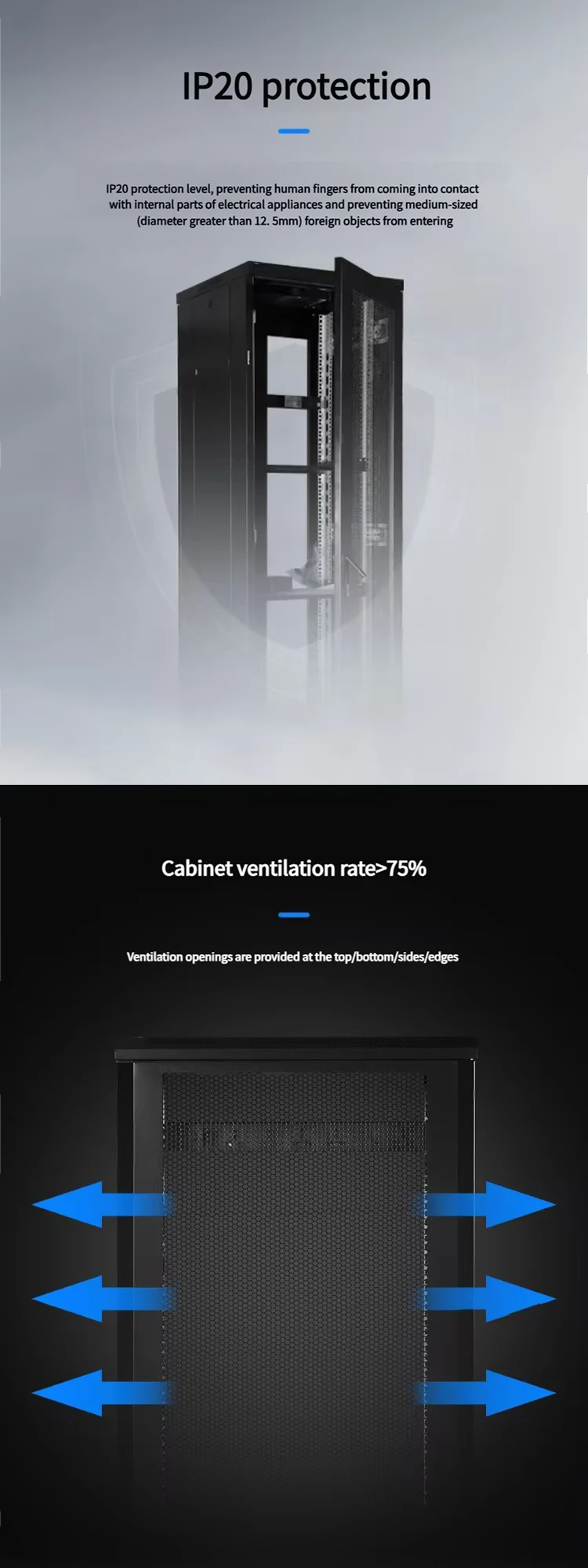 High Quality 9U Sever Rack Data Center Network Cabinet Network 9u ...