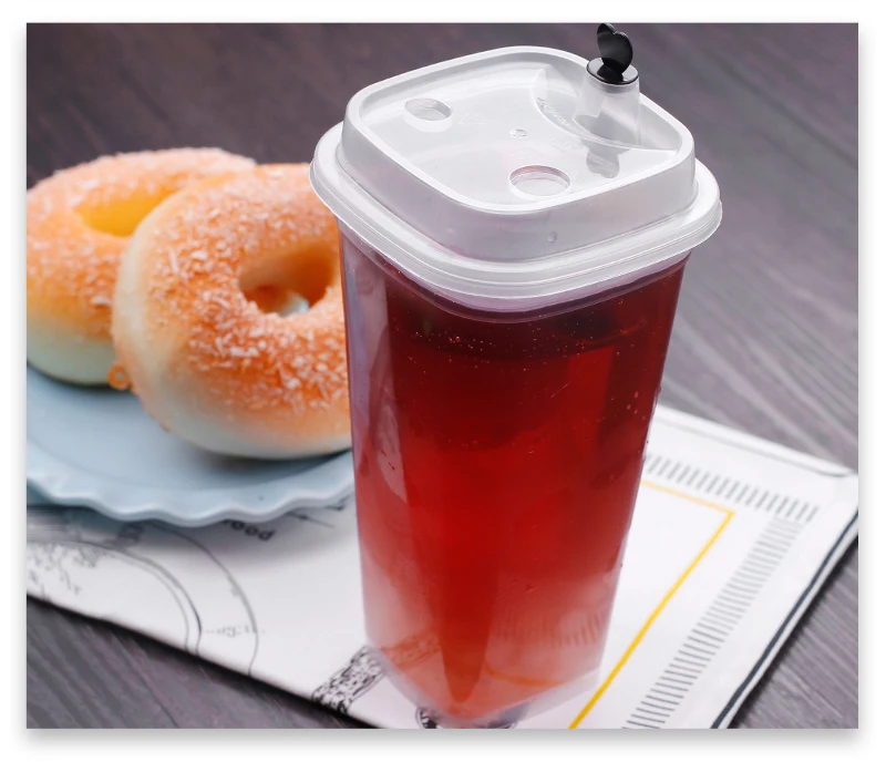 400ml, 500ml, 600ml Transparent Disposable Cups for Beverages