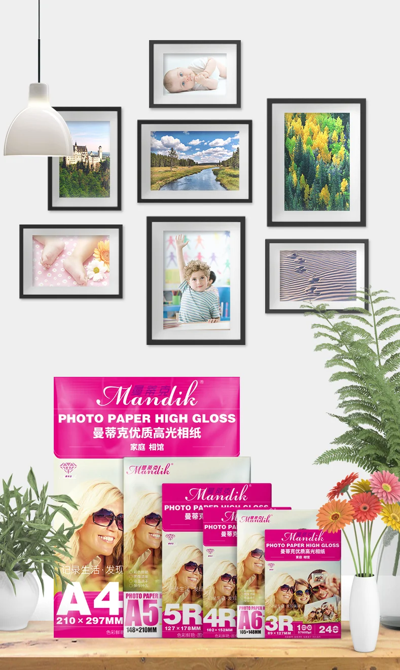 High Glossy Photo Paper 4R - Perfect for Albums & Prints