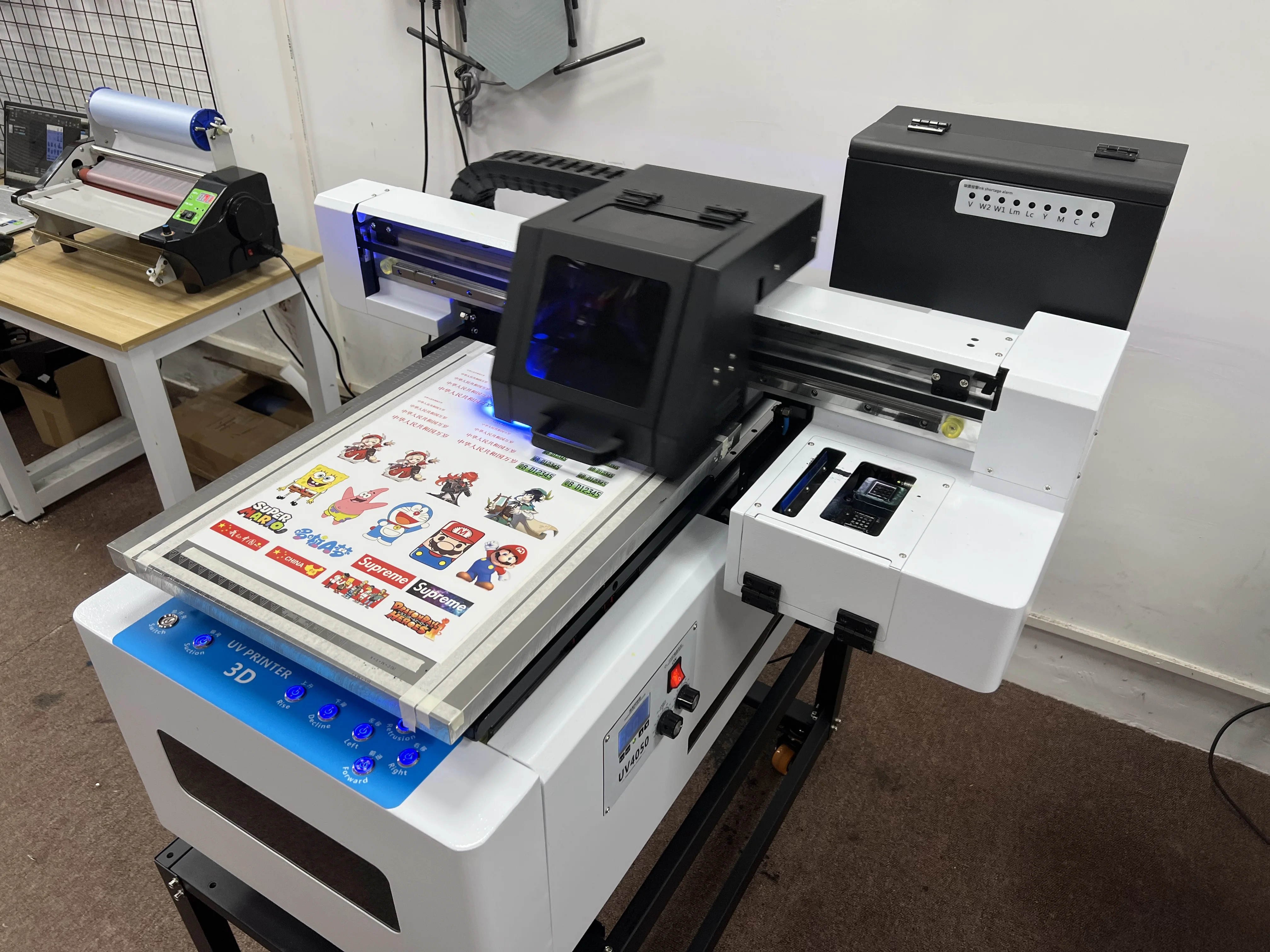 Small Size 4050 Flatbed Led A2 Uv Printer For Phone Case Glass Bottle Pen Pvc Acrylic Ceramic ...