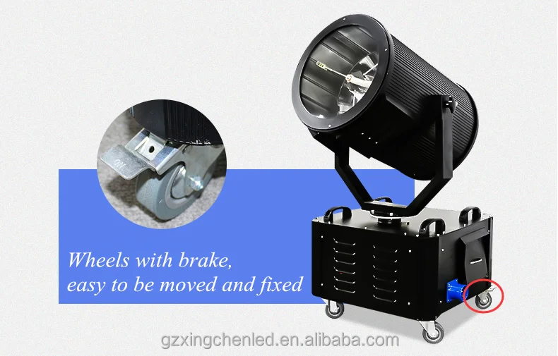 Outdoor Moving Sky Tracker Projector Sky Beam Light 1000w Xenon Search ...