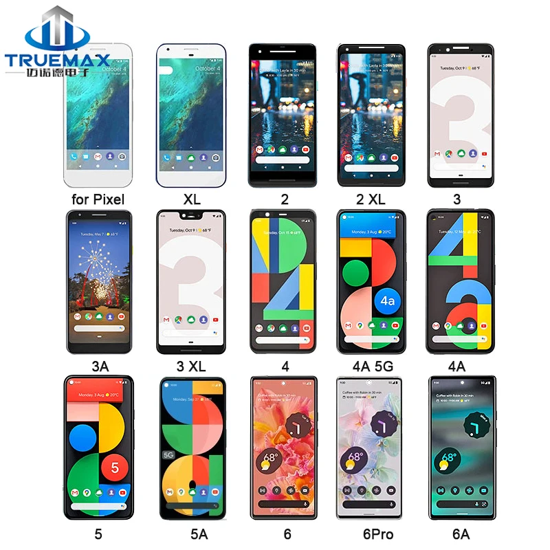 Mobile Phone Lcd For Google Pixel Xl 2 3 3a 4 4a 5 5a 5g 6 Pro 6a Xl ...