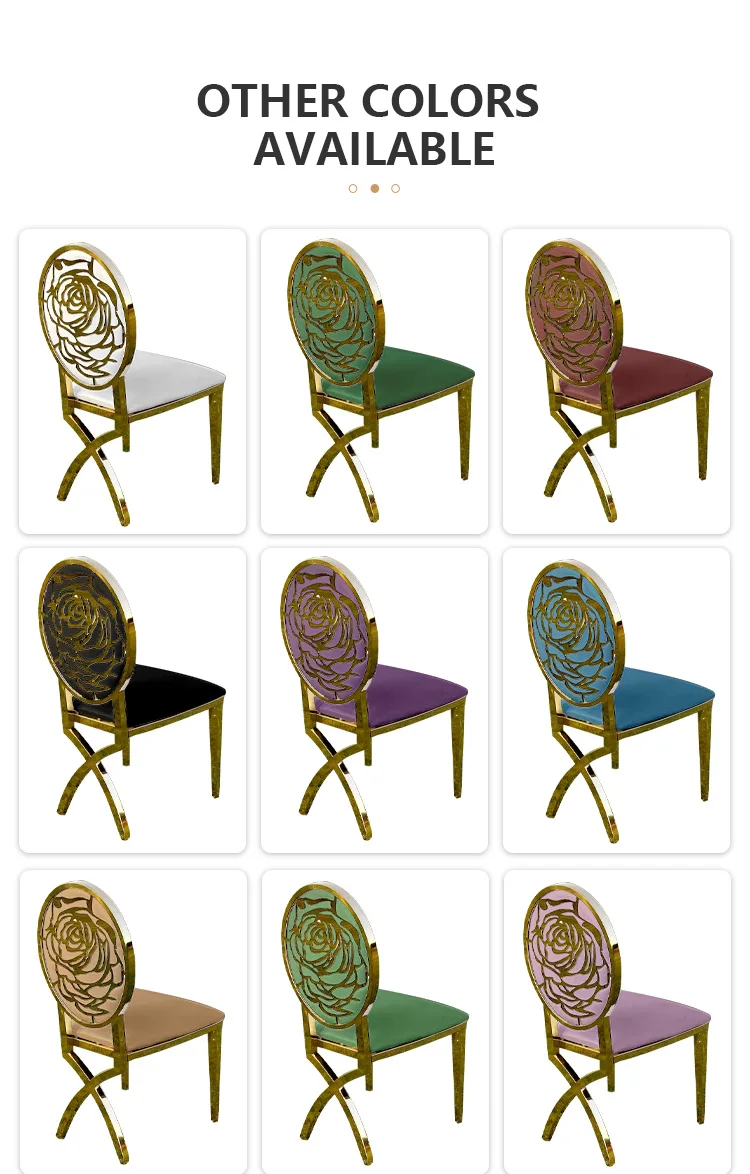 Mr And Mrs Signs Gold Carved Banquet Wedding Chair Stainless Steel ...
