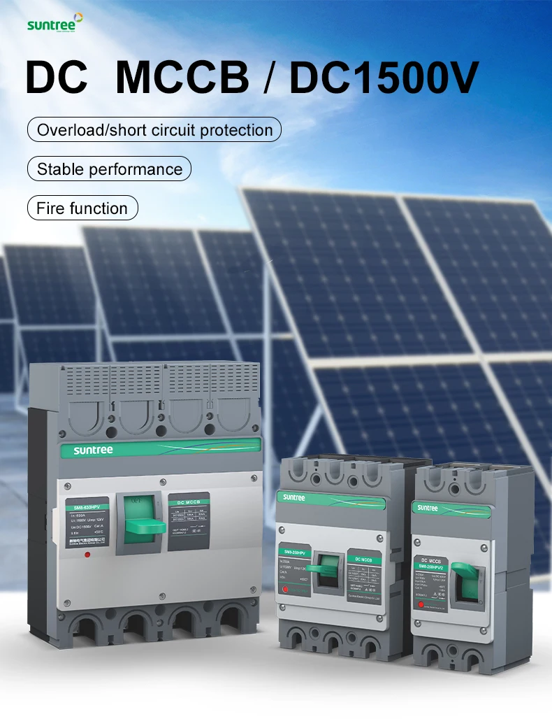 DC MCCB 1500V for Solar Systems - Reliable Overload Protection