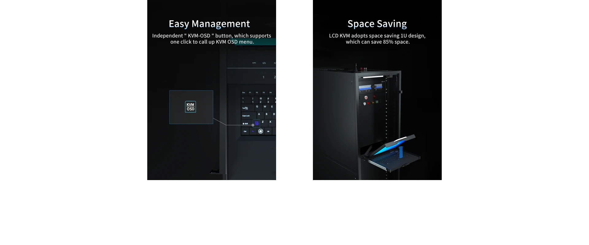 Rack Mount Lcd Kvm Console Platform Multiple Route Kvm Switch 17 Inch 1 ...