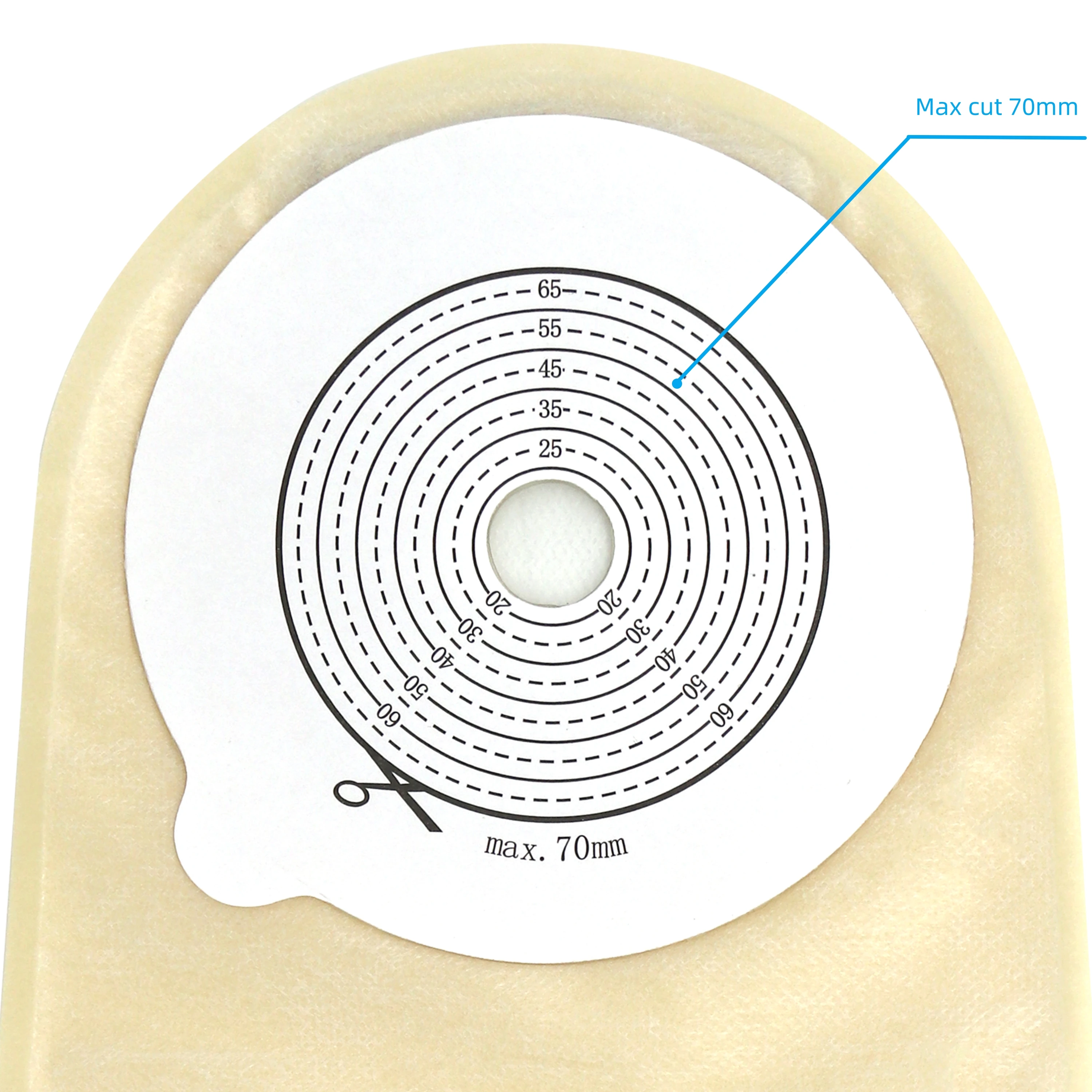 Wholesale Price One Piece Drainable Colostomy Bag Max Cut 70mm ...