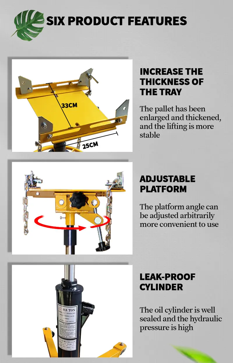 Heavy Duty Truck Stand Gearbox Lifter Hydraulic High Lift Telescopic ...