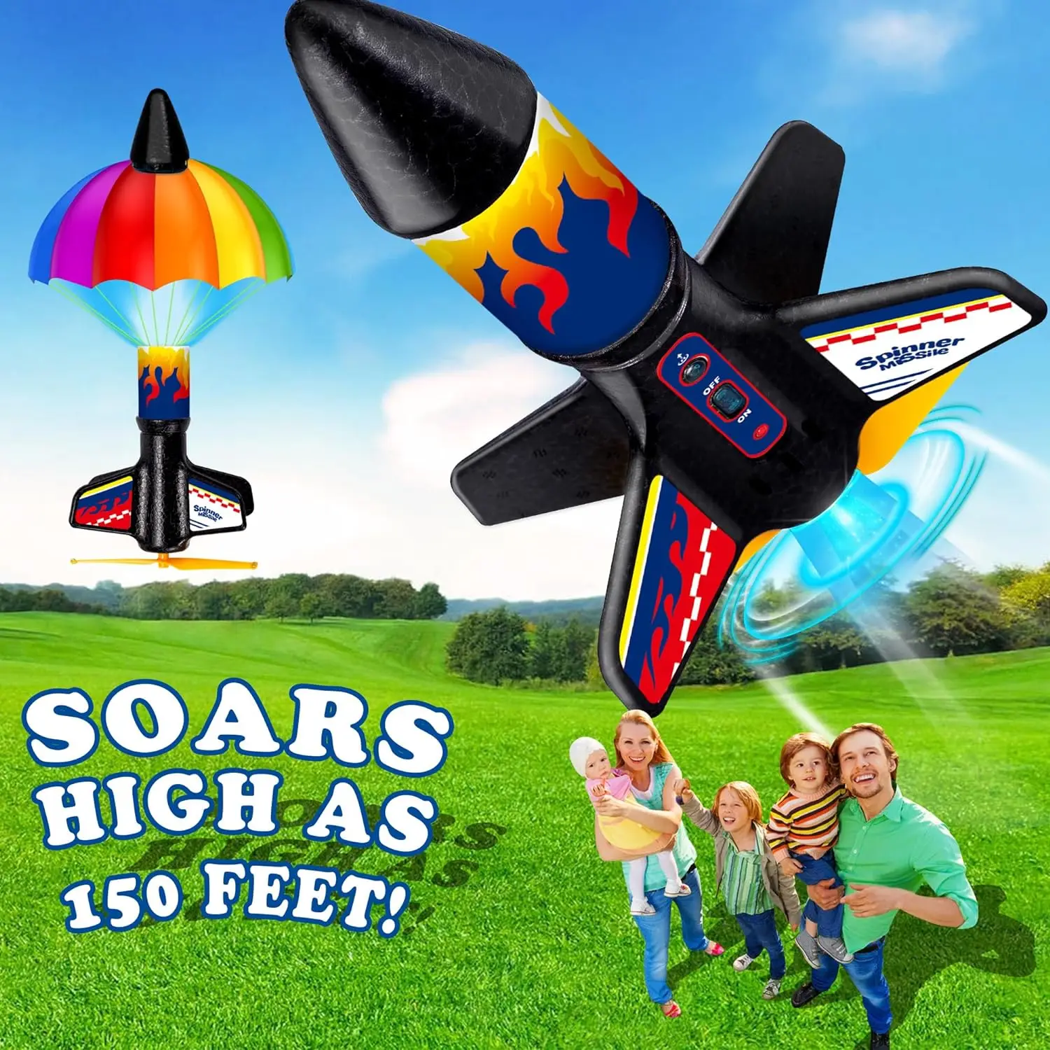 Eco-friendly Motorized Air Rocket Launch Up To 200 Ft Toy Self ...