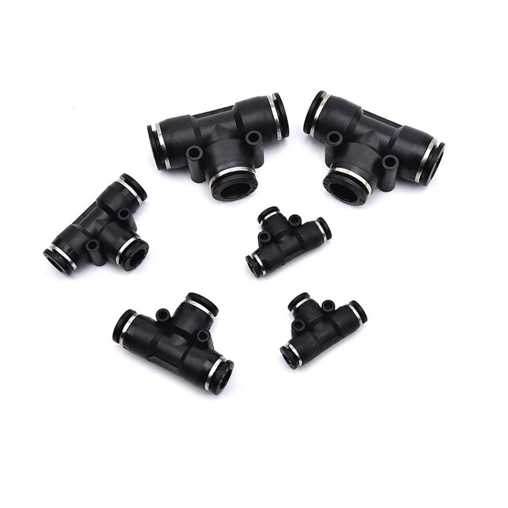 T Type 3-Way Pneumatic Equal Hose Pipe Fittings - PE Tee Connector