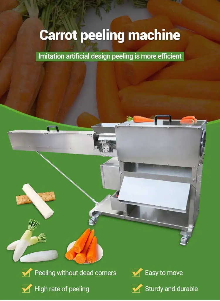 Professional Automatic Yam Peeler Asparagus Lettuce Cucumber White Radish Carrot Peeling Machine ...