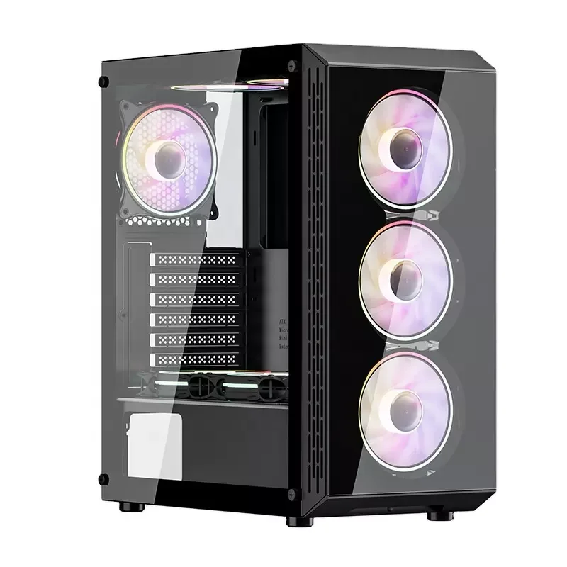 Hot Selling Computer Casing Pc Tempered Glass Computer Gaming Casing ...