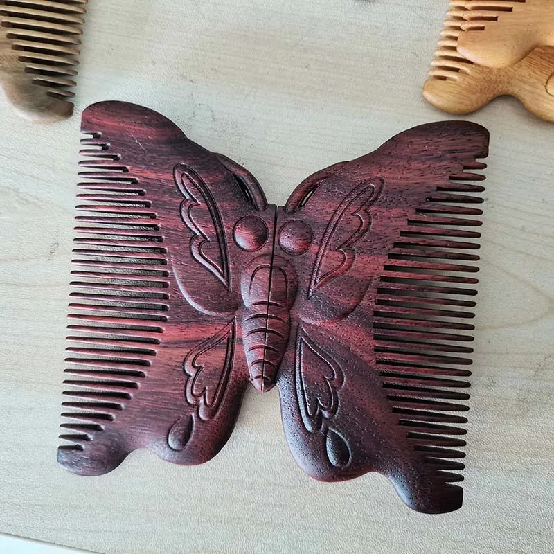 Carving Cartoon Animals Comb Customized Wooden Handicrafts Design ...