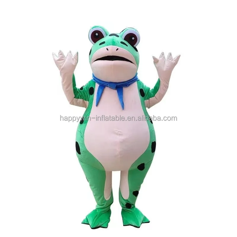 Hot Selling Inflatable Green Frog Mascot Costume Inflatable Mascot Cute ...